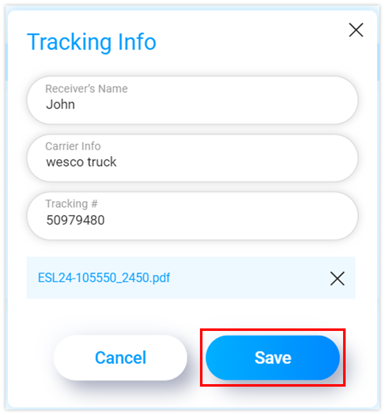 How can I report the shipment rejected by the customer? – ecoInsight