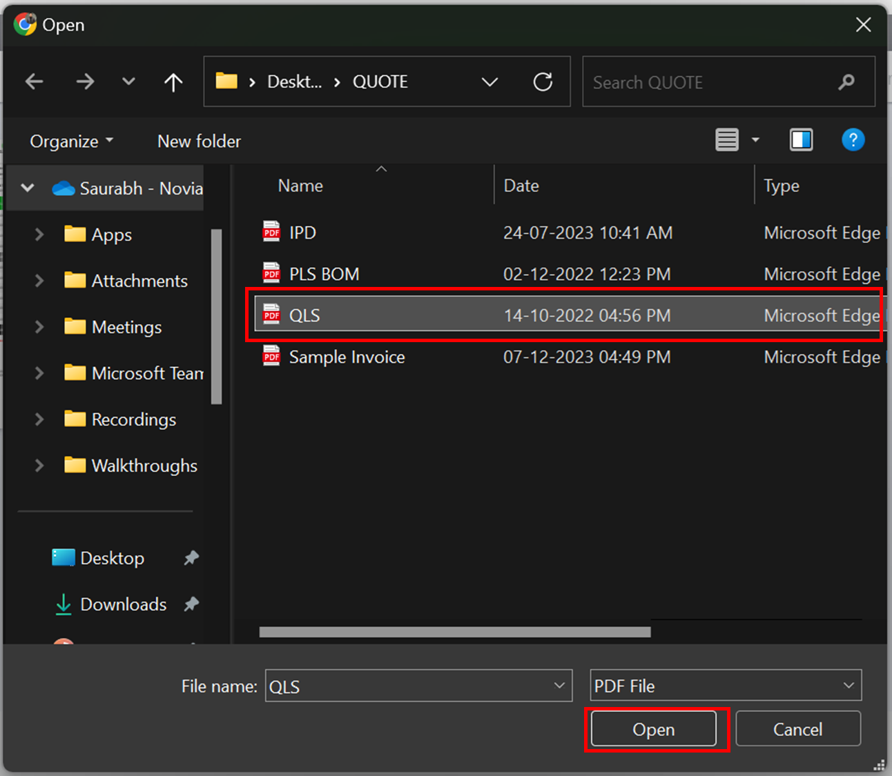 How to attach a BOM, spec sheet(s) or other documents to my Quote ...